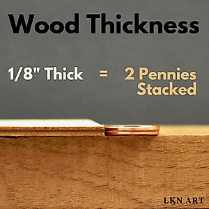 Unfinished Electric Guitar Wood Cut Out Available in a Variety of Sizes and Thicknesses (1/8” Thickness, Small 1.75" x 6" (Package of 10))