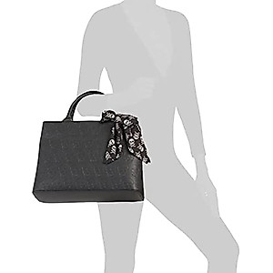Halloween Embossed Saffiano Skull Motif Satchel For Women (Saffiano Skull)