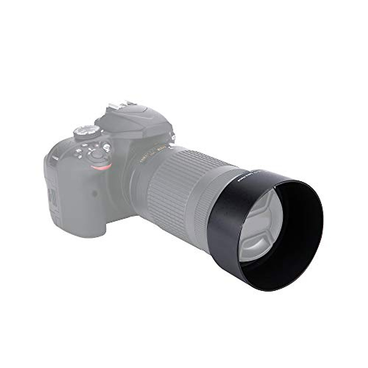 JJC HB-77 Reversible Dedicated Lens Hood Shade for Nikon AF-P DX Nikkor 70-300mm f/4.5-6.3G ED VR,Nikon AF-P DX Nikkor 70-300mm f/4.5-6.3G ED Lens on Nikon D3500 D3400 D5600 D7500 and More
