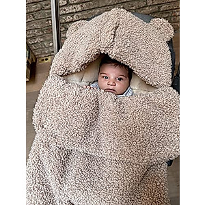 7AM Enfant Universal Stroller Footmuff - Water Repellent Winter Bunting Bag for Strollers & Car Seats, Soft Micro-Fleece & Plush Lined Stroller Footmuff for Baby Boy & Girl | BebePOD