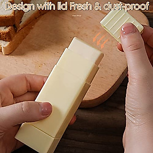Butter Spreader,Butter Stick Holder Butter Spreader Dispenser with Cover, Corn Butter Spreader Plastic Butter Dish Keeper Container Butter Spreading Tool for Corn Pancakes Waffles Bagels Toast