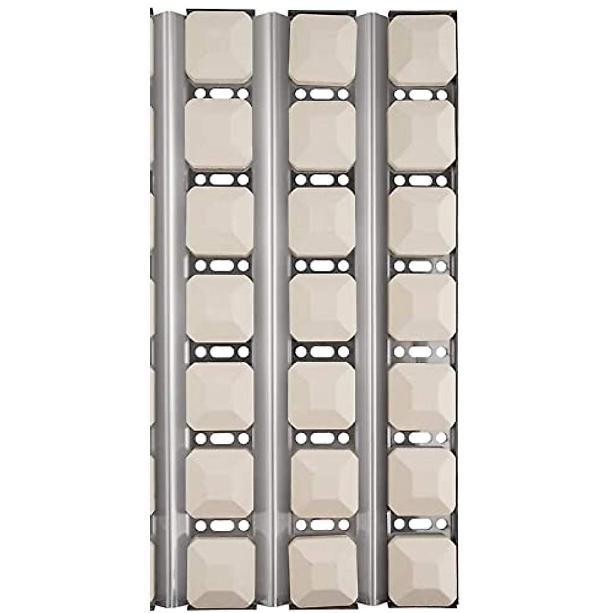 Ceramic Briquettes 2 by 2" Replacement for Select Turbo, Nexgrill Gas Grill Models