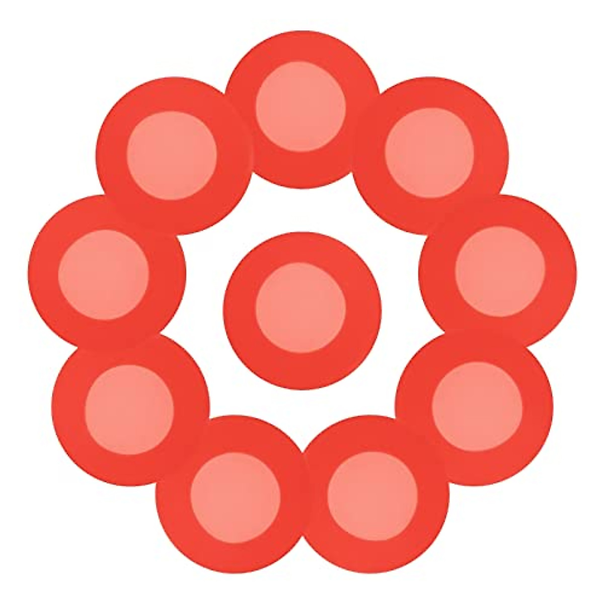 POPETPOP Stethoscope Covers 10pcs Stethoscope Cover Replacement Stethoscope Spare Kit Stethoscope Accessories Bell Cover Replacement Stethoscope Cardiology for Stethoscope Red