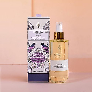 LOLLIA Imagine Dry Body Oil, 6.8 Fl. Oz. – Flowering Willow & Lotus – Women’s Body Oil, Scented Body Oil, Moisturizing Body Oil, Dry Body Oil for Women, For All Skin Types