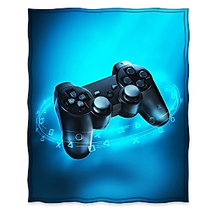 Jekeno Boys Gamer Gifts Throw Blanket, Game Theme Blanket for Kids Teens Men Brothers, Gaming Toy Room Decor Gifts for Age 2 3 4 5 6 7 8 9 10 Year Old Girl Boy