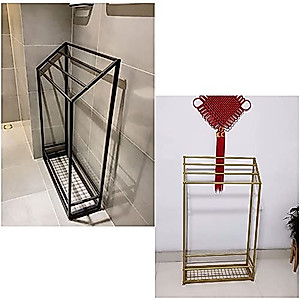 -Shelf Freestanding Towel Drying Racks for Bathroom,Stainless Steel Tall Towel Holder Stand with Bars and Bottom Shelf,Bath Accessories Bathroom Balcony Shelves/White/80 * 25 * 120Cm