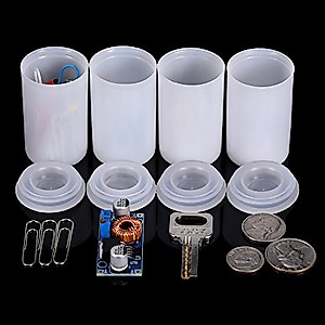 30 Pieces Plastic Film Canister Holder, 35 mm Empty Camera Reel Containers, Storage Containers Case with Lids for Storing Small Accessories, Film, Keys, Coins, Art Beads (White)