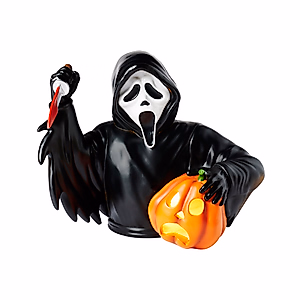 Spirit Halloween Light-Up Ghost Face ® Bust Statue | Officially Licensed | Halloween Décor | Light-Up Halloween Décor