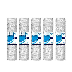 IPW Industries Inc Compatible with Campbell 1ss Sediment Filter Cartridges, 5 Micron, 9 3/4" x 2.5", 5 Pack