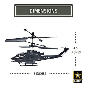 Lollipop United States Army Remote Control Tomahawk Helicopter Toy, Flying Radio Controlled Military Combat Copter Model, RC Planes for Kids