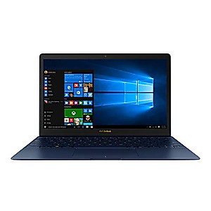 ASUS ZenBook 3 UX390UA 12.5" Laptop Intel Core i7-7500U 16GB RAM 512GB SATA SSD with Fingerprint Sensor, Royal Blue Windows 10 Pro