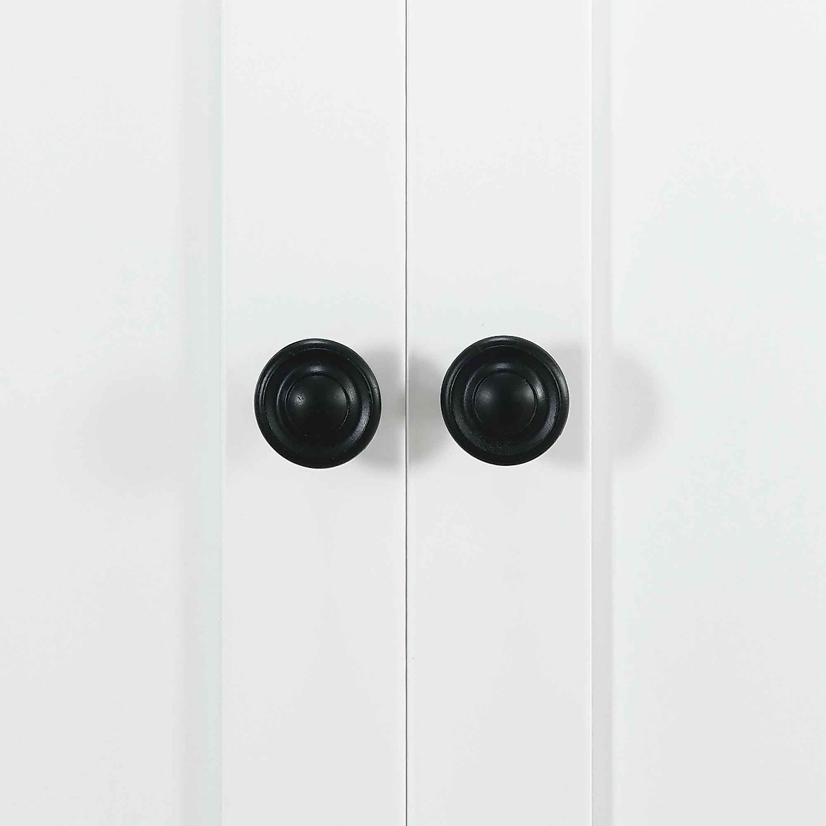 ATY Twin Size Loft Bed with 4 Storage Shelves and Wardrobe, Solid Wood Bedframe w/Desk & Ladder, Maximum Space, No Spring Needed Required, for Kids Teens Adults, White