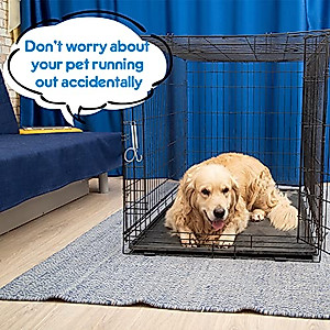 CheeFun Spring Latch Hook for Cages: Multifunctional Metal Spring Latch for Fixing Pet Cage Door (10 Pcs)