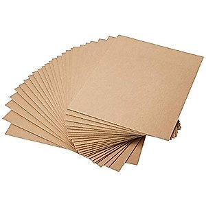 Grafix Medium Weight 8.5 x 11”, Natural Pack of 25 – Acid-Free 0.057” Chipboard Sheets, Create Three-Dimensional Embellishments for Cards, Papercrafts, Mixed Media, Home Décor, 25 Count
