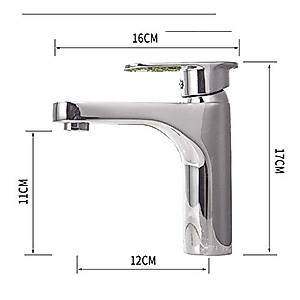 ShiSyan Y-LKUN Basin Faucet Copper Hot and Cold Wash Basin Faucet Household Bathroom Wash Faucet Beautiful Practical