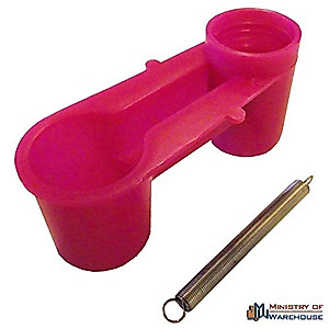 Ministry of Warehouse 12 Pcs Bird Drinker Cup & Spring SODA POP Water Bottle for Chicken Pigeon Quail Dove