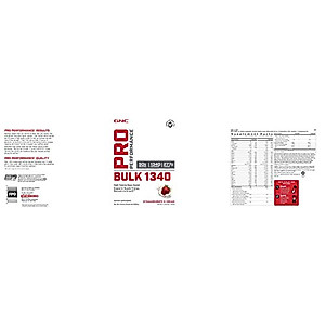 GNC Pro Performance Bulk 1340 - Strawberries and Cream, 9 Servings, Supports Muscle Energy, Recovery and Growth