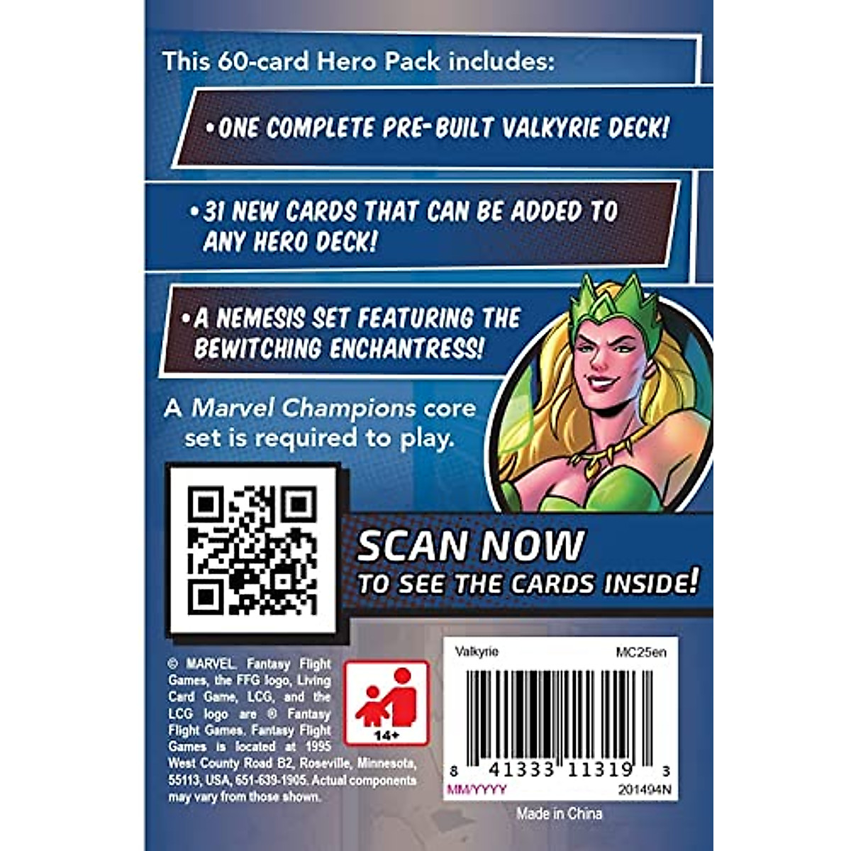 Marvel Champions The Card Game Valkyrie HERO PACK - Superhero Strategy Game, Cooperative Game for Kids and Adults, Ages 14+, 1-4 Players, 45-90 Minute Playtime, Made by Fantasy Flight Games