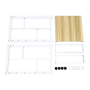 Stacking Dryer Rack Stand, Floor Mount Storage Shelf with Adjustable Laminate, Heavy Duty Over Washer and Dryer Shelves, Washing Machine Rack for Bathroom, Laundry Room, Apartments Garages