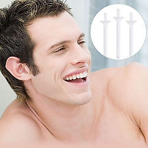 60 Pieces Plastic Wax Applicator Wands with Disposable Spatulas for Nose Hair Removal and Nostril Cleaning