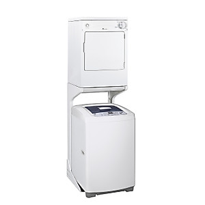 GE DSKP333ECWW Spacemaker 24" Portable Electric Dryer with 3.6 Cubic. Ft. Capacity