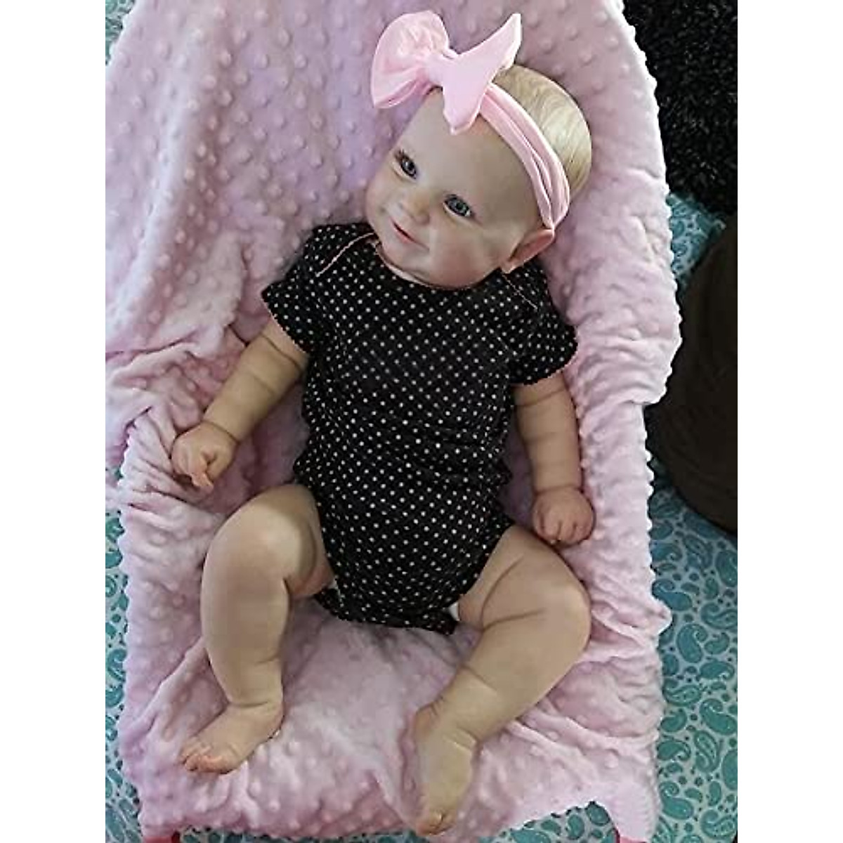 Anano 20 Inch Reborn Baby Dolls Toddler Girl Realistic Silicone Newborn Dolls Sweet Real Life Dolls for Babies