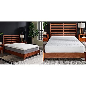 Tempur-Pedic TEMPUR-Adapt + Cooling 3-Inch Queen Mattress Topper Medium Luxury Premium Foam, Washable Cover, Medium Cooling Topper,White & Cool Luxury Mattress Protector, Queen, White