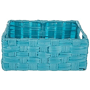 Coastal Home 7x9 Woven Resin Basket One Size Blue
