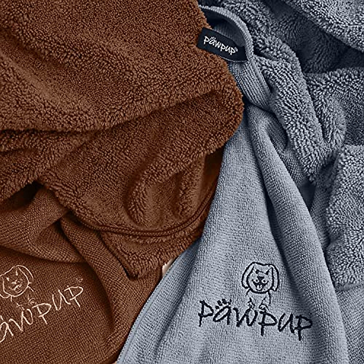 PAWPUP Dog Towel Super Absorbent - Pack of 2 - Quick Drying Super Soft Microfiber Pet Towel for Dogs, Cats and Other Pets