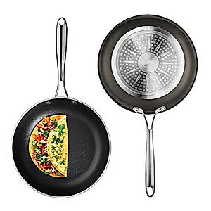 GOTHAM STEEL Platinum Cast Nonstick 12” Fry Pan Skillet with Ultra Durable Mineral and Diamond Triple Coated, Oven & Dishwasher Safe, 100% PFOA Free