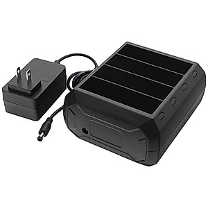 Battery Charger Station for Zebra WT6000 RS6000 Barcode Scanner,4-Slot Charging Cradle Power Supply Included,Replacement for P/N (SAC-NWTRS-4SCH-01)