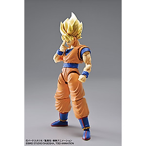 Bandai Spirits Figure-Rise Standard Super Saiyan Son Goku (New Pkg Ver) Dragon Ball Z, Multicolor