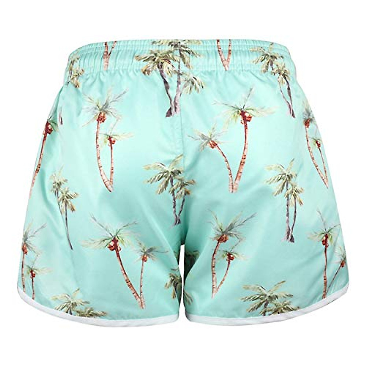 Andongnywell Women's High Waist Workout Printed Shorts Athletic Tummy Control Running Short Pant Hot Pants (Multicolor 6,Medium)