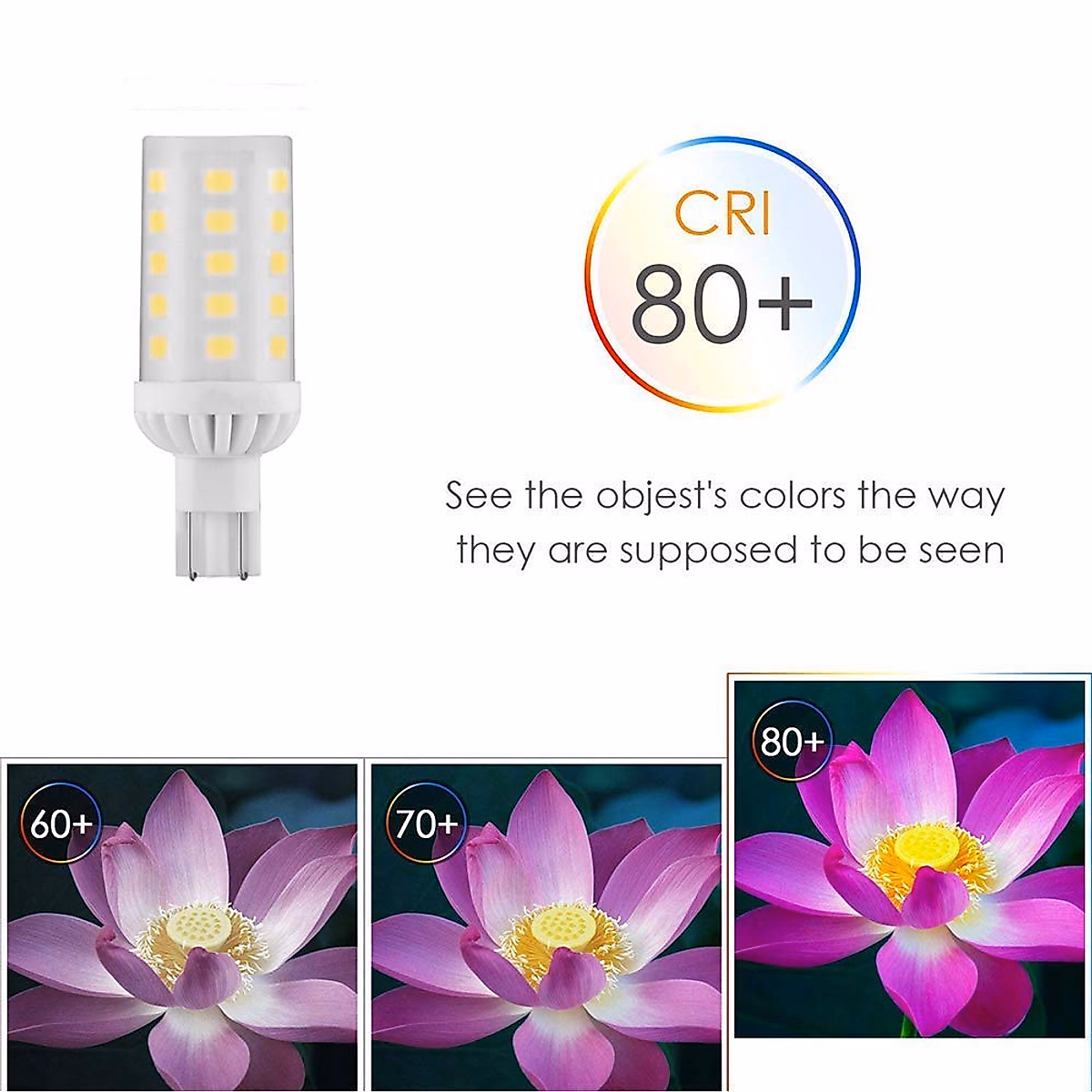 Makergroup T5 T10 Wedge Base 921 912 12V LED Light Bulbs 4W Natural White 4000K for RV Camper Travel Tailer Boat Marine Lights and Outdoor Landscape Deck Stair Step Path Lights 6pcs