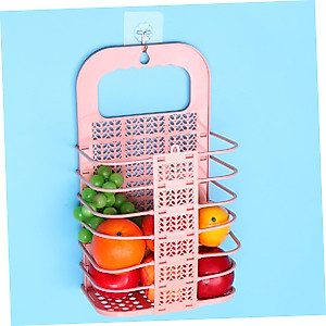 BIUDECO Foldable Wall Mounted Basket Fruit Vegetables Laundry Sundries Size Multifunctional Storage Organizer