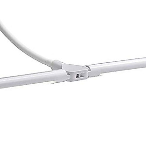 Daylight Company Duolamp, Floor Lamp, Standing Lamp for Living Room, Bedroom, Salon, Office, Touch Control, Flexible Arm, Sleek Design, Multipurpose, Double Head, 4 Brightness Levels - White 10W