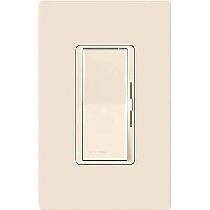 Lutron Diva LED+ Dimmer Switch for Dimmable LED, Halogen and Incandescent Bulbs, 150 Watt, Single-Pole or 3-Way, DVCL-153P-LA, Light Almond