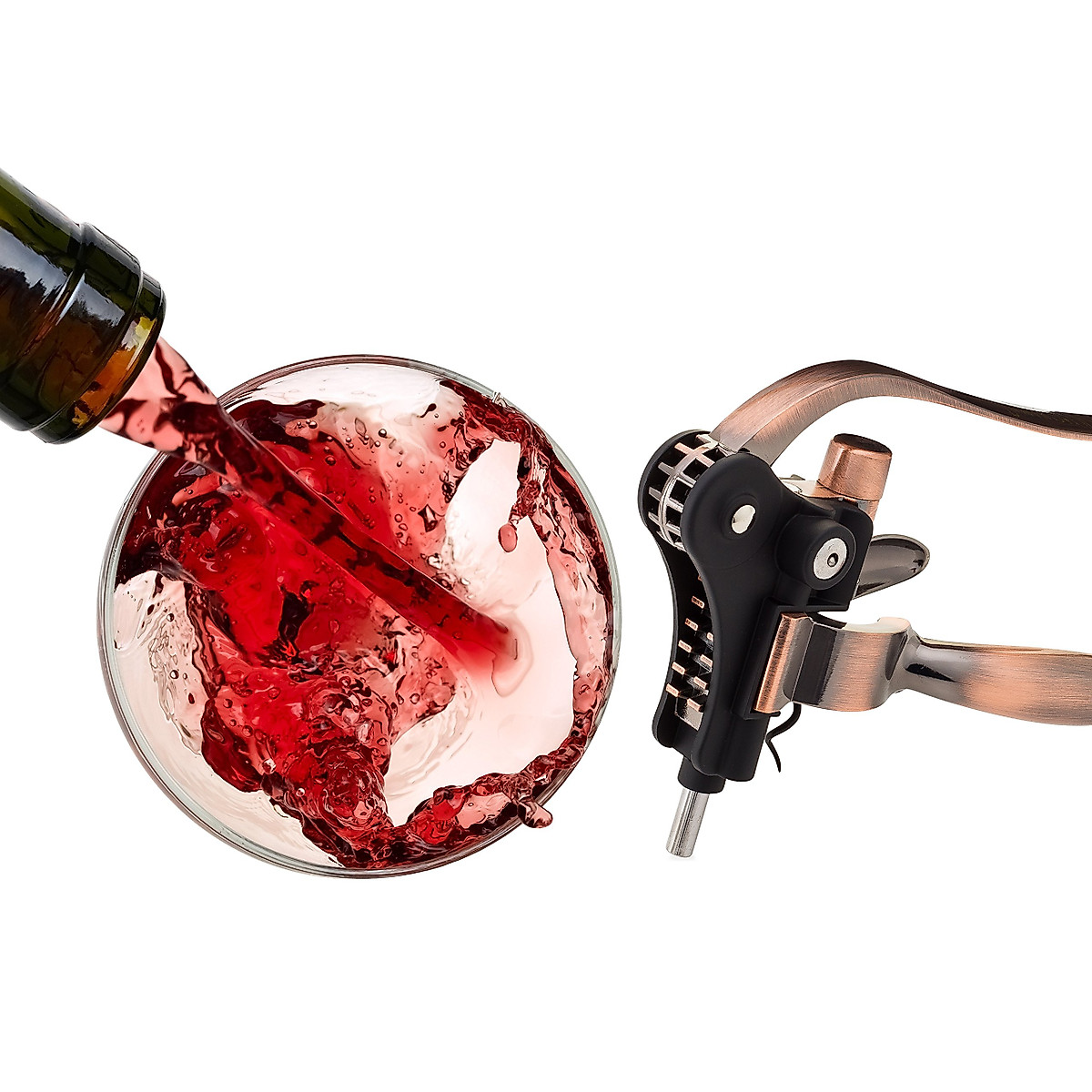 Wine Opener Corkscrew Set - Foil Cutter and Extra Screwpull Wine Opener, Heavy Duty Corkscrew Wine Opener - Military Grade Material, Unlike Other Wine bottle Openers This Does Not Break