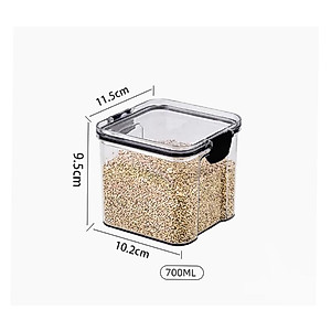 Airtight plastic container with lids to organize your kitchen - food storage container for freshness and convenience, Medium,3-Cups.
