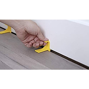 Tfloor Laminate Flooring Spacers : for Installing Laminate Wood, Vinyl Plank, Engineered Hardwood, LVT, Bamboo, Subfloor Panels, or Any Floating Floor Material. Made in The USA.