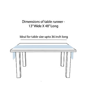 Folkulture Macrame Table Runner 13 x 100 Inches for Farmhouse, Boho Table Runner for Bohemian Rustic Wedding Dining Table, 100% Cotton, White Table Runner, Off White