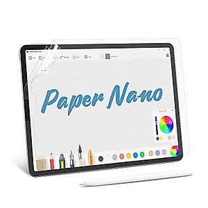 MOBDIK [2 Pack Paperfeel Screen Protector Compatible with iPad Pro 11 M4 (2024) [New Version Crafted for Natural Writing] [Less Reflection] [Nib Friendly] [with Easy Installation Kit]-White