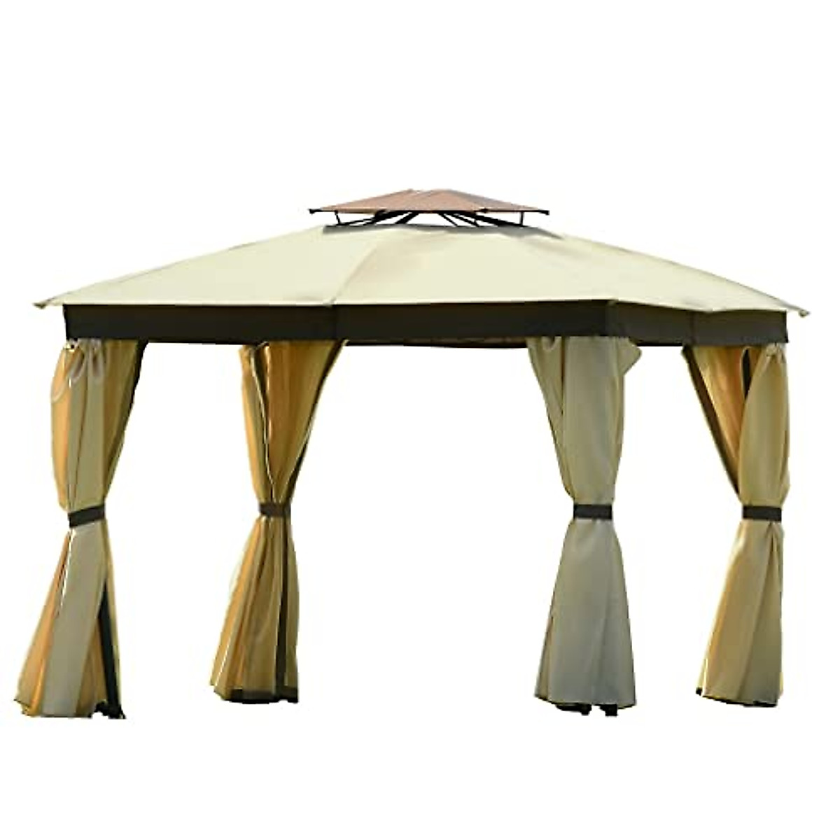 ADUH Gazebo Canopy Soft Top Outdoor Patio Gazebo Tent Garden Canopy for Your Yard, Patio, Garden, Outdoor Or Party