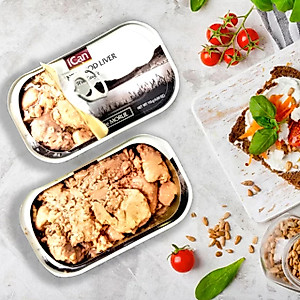 Ican Icelandic Wild Cod Liver 4.06oz/115g Pack of 3