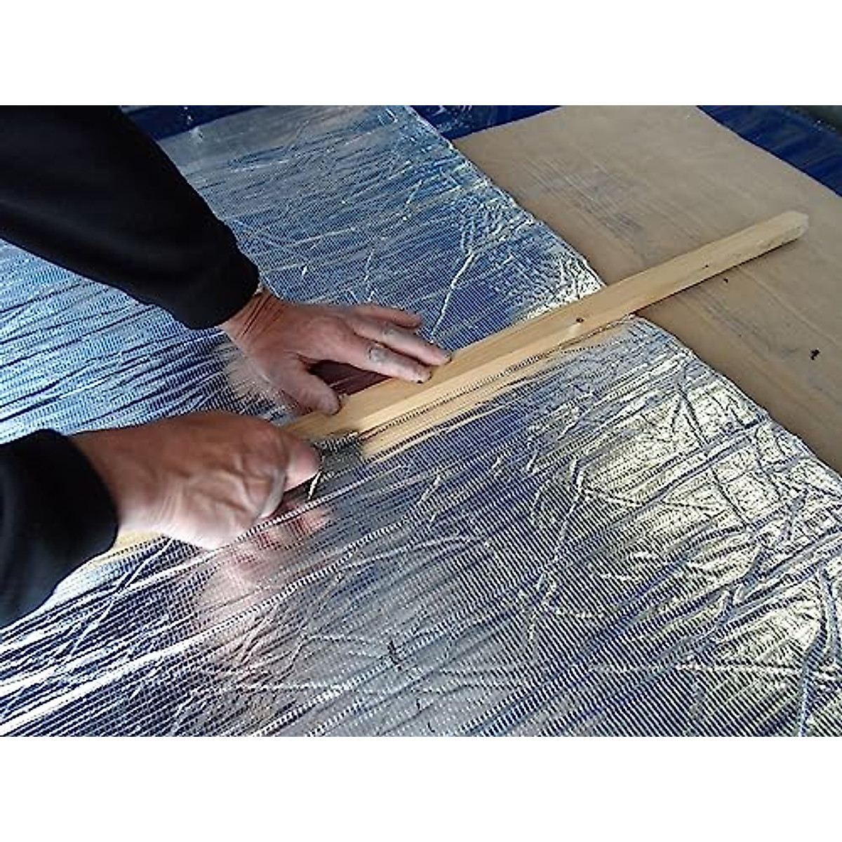 SOOMJ Heat Shield, Sound Deadening Material, Car Sound deadening mat, Engine Insulation Foam with Aluminum Sheet 1100(AA)