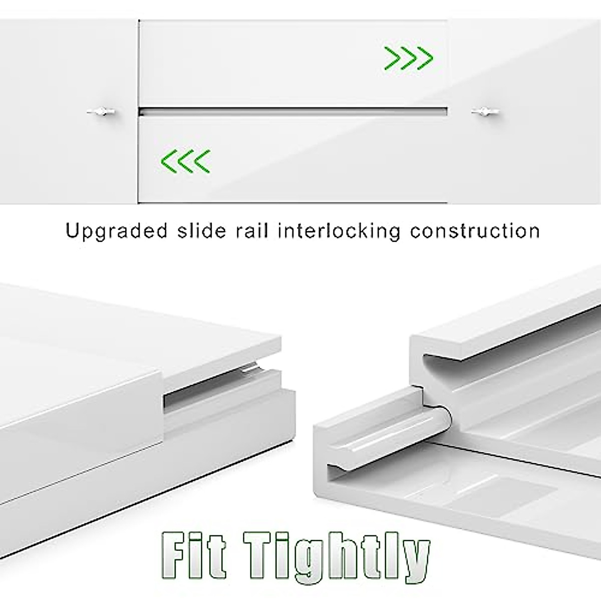 E-SDS Portable Air Conditioner Window Kit with 5.9” Diameter 78" Length Exhaust Hose for Sliding Window, Adjustable AC Window Vent Kit with Hose and 4 Slide Seal Plates