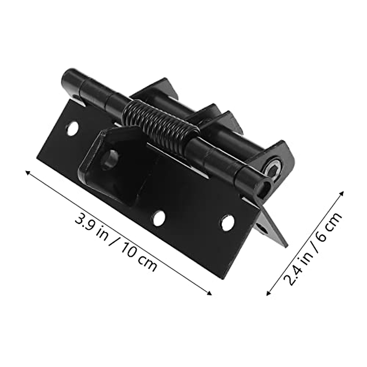 OSALADI 90 Automatic Closing Hinge Heavy Duty Door Closer Heavy Duty Hinges Exterior Door Hinges Spring Hinge Folding Leg Hinge Springs Manganese Steel Black Small Hinges Spring Door Hinge