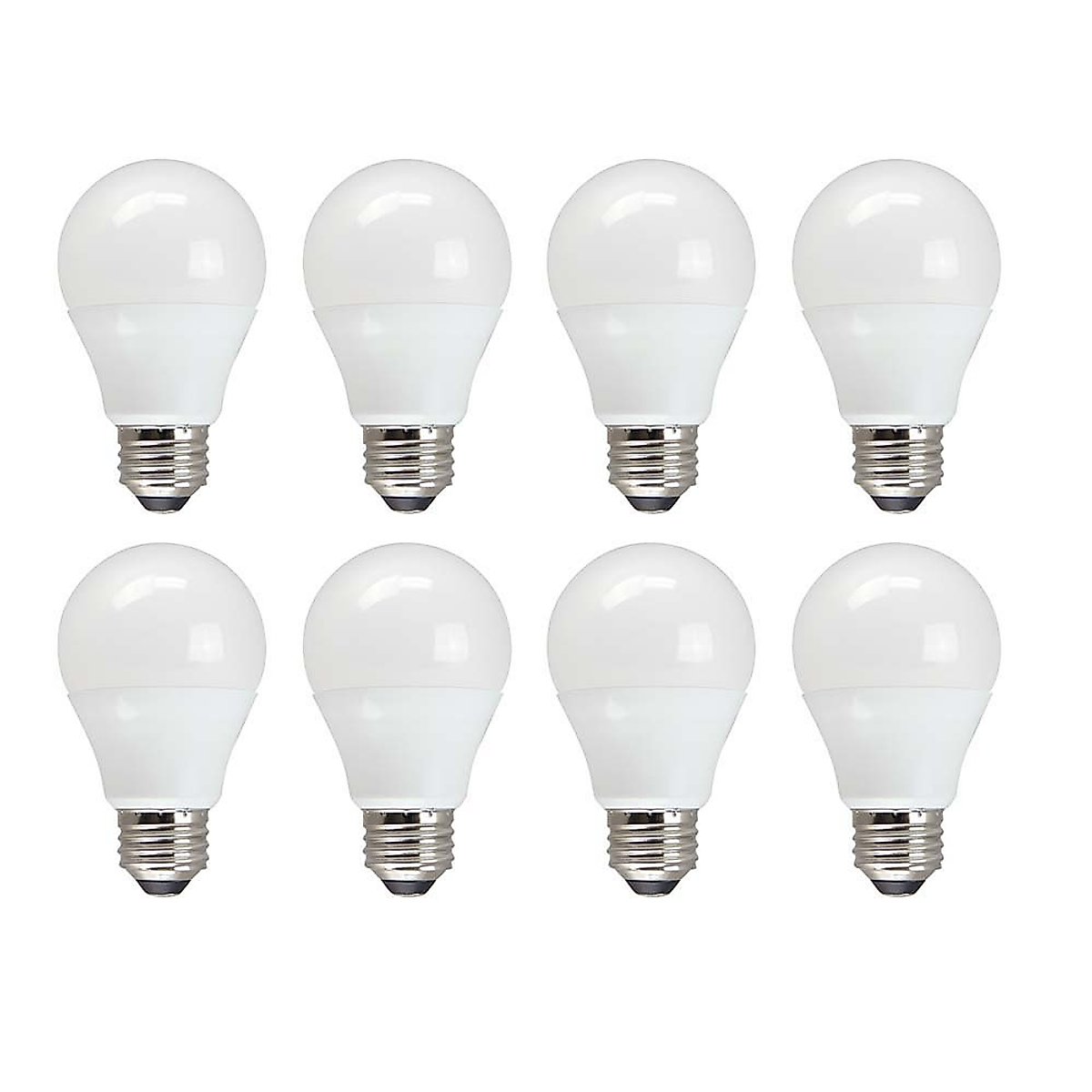 TCP 60 W Equivalent, Value LED A19 Light Bulbs, Non-Dimmable, Soft White (8 Pack)