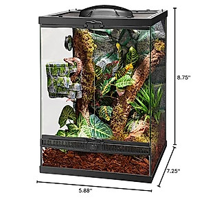 Zilla Vertical Décor Rock Cave 8.75 x 5.875 x 7.25",Grey