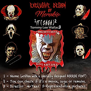 Merakio Horror Movie Scratch Off Poster, 100 Horror Movies Scratch Off Poster, Horror Movie Posters, Movie Scratch Off Poster, Top 100 Movies Scratch Off Poster, 100 Movies Scratch Off Poster